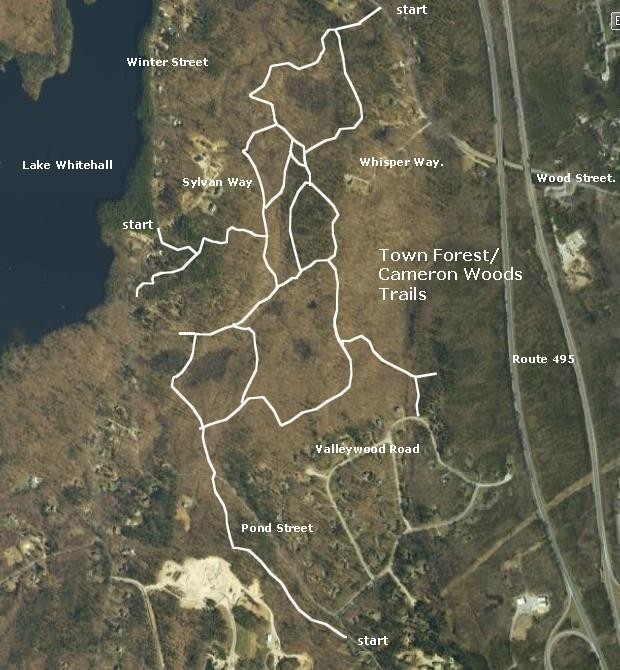 Trails in Hopkinton, Massachusetts